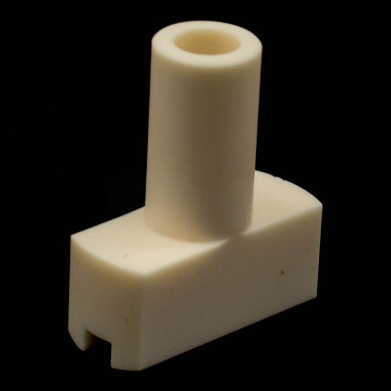 Cylindrical body, square base structure, alumina ceramic structural component