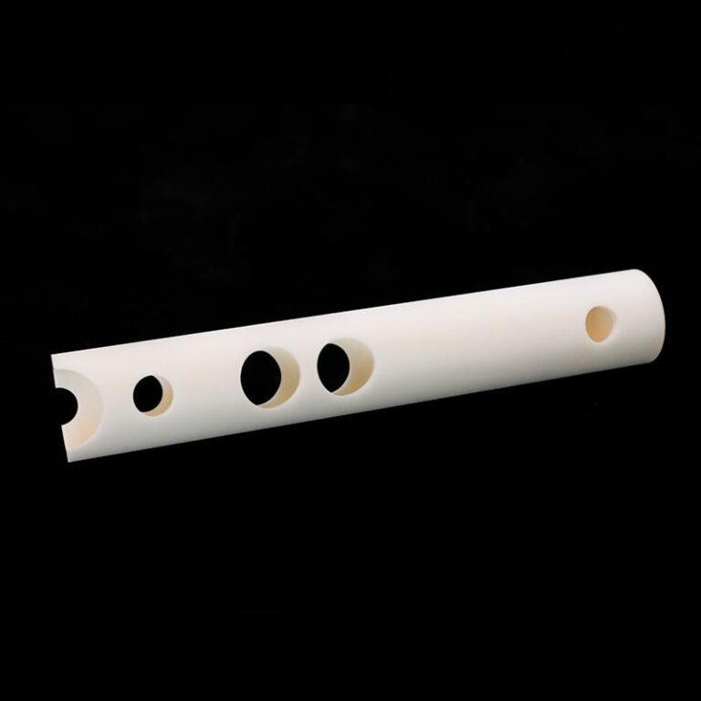 White cylindrical porous alumina ceramic tube
